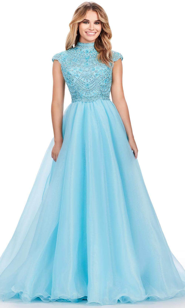 Ashley Lauren 11630 - Beaded Bodice High Neck Ballgown – Couture Candy