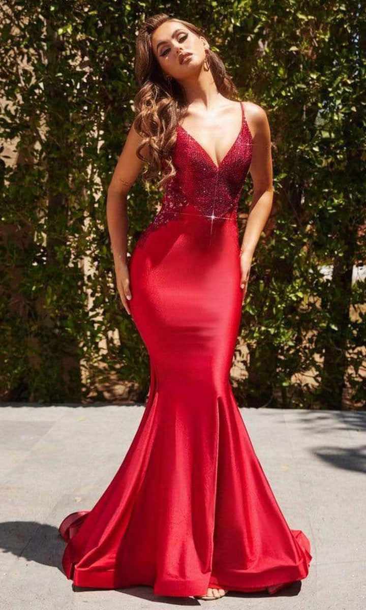 Portia and Scarlett Ps22641 - Strappy Back Mermaid Evening Gown – Couture Candy