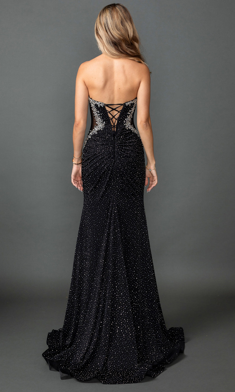 Dancing Queen 4583 - Long Sheath Dress - Strapless, Boned Corset ...