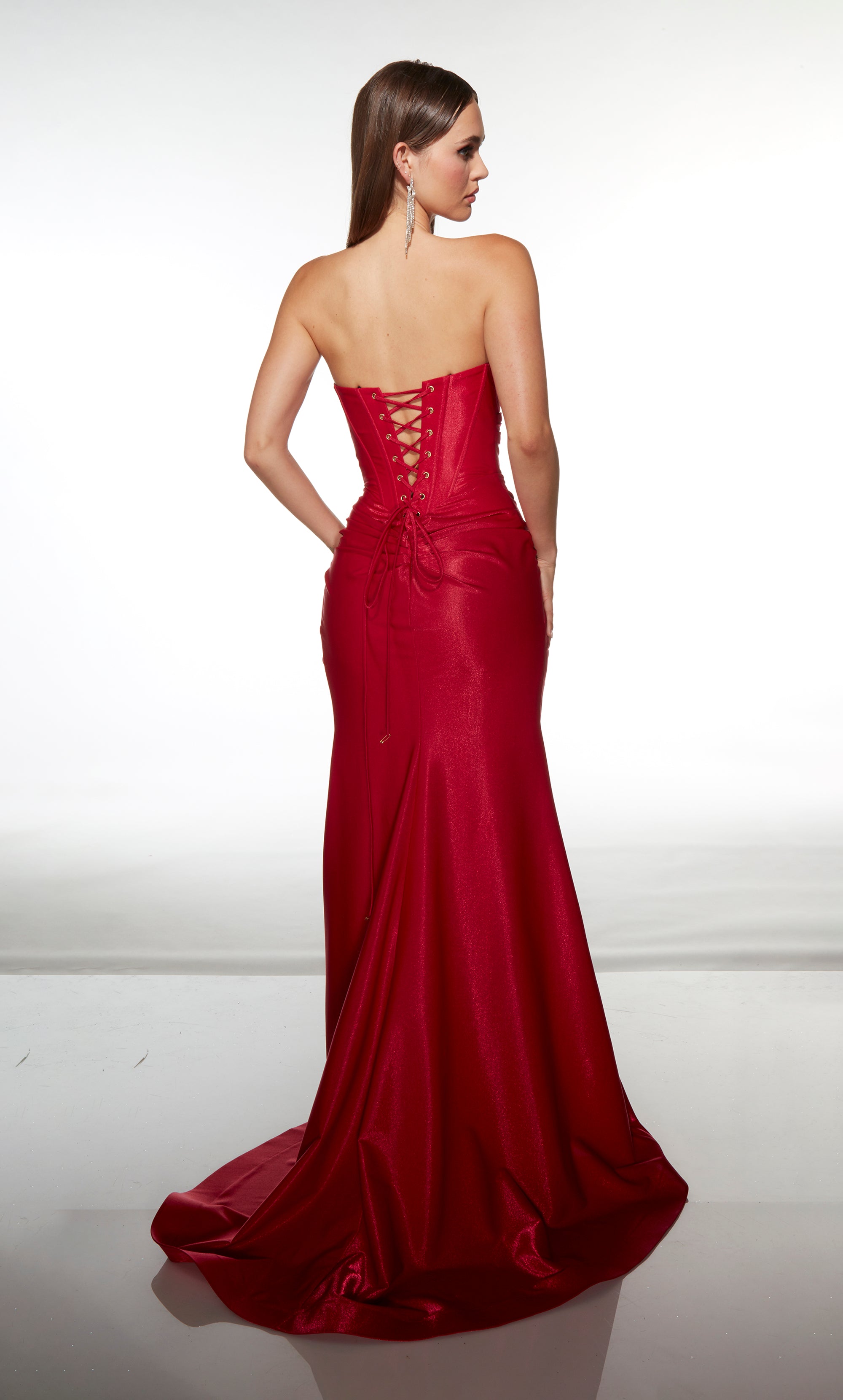 Alyce Paris 62128 - Long Shiny Jersey Mermaid Dress - Strapless ...