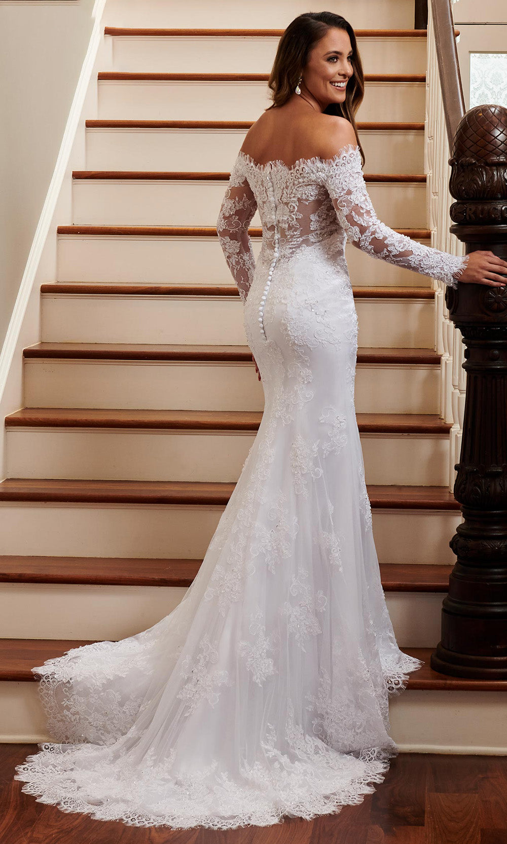 Rachel Allan Bridal MB4009 - Long Tulle Mermaid Dress - Beaded, Lace ...