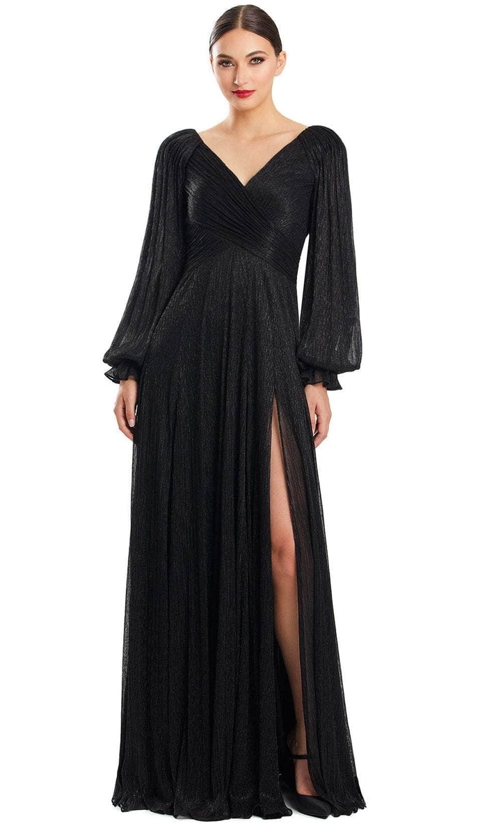 Alexander by Daymor 1877F23 - Long Sleeve Ruched Evening Gown – Couture ...