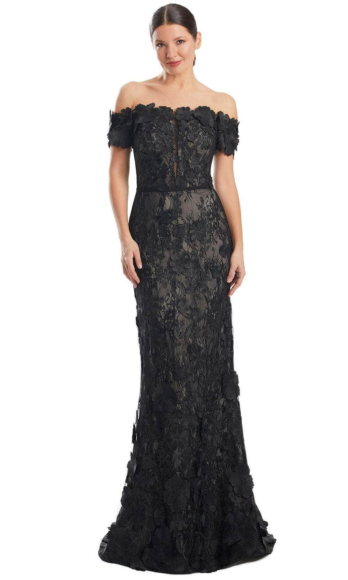 Alexander by Daymor 1971S24 - Lace Applique Off Shoulder Prom Gown ...
