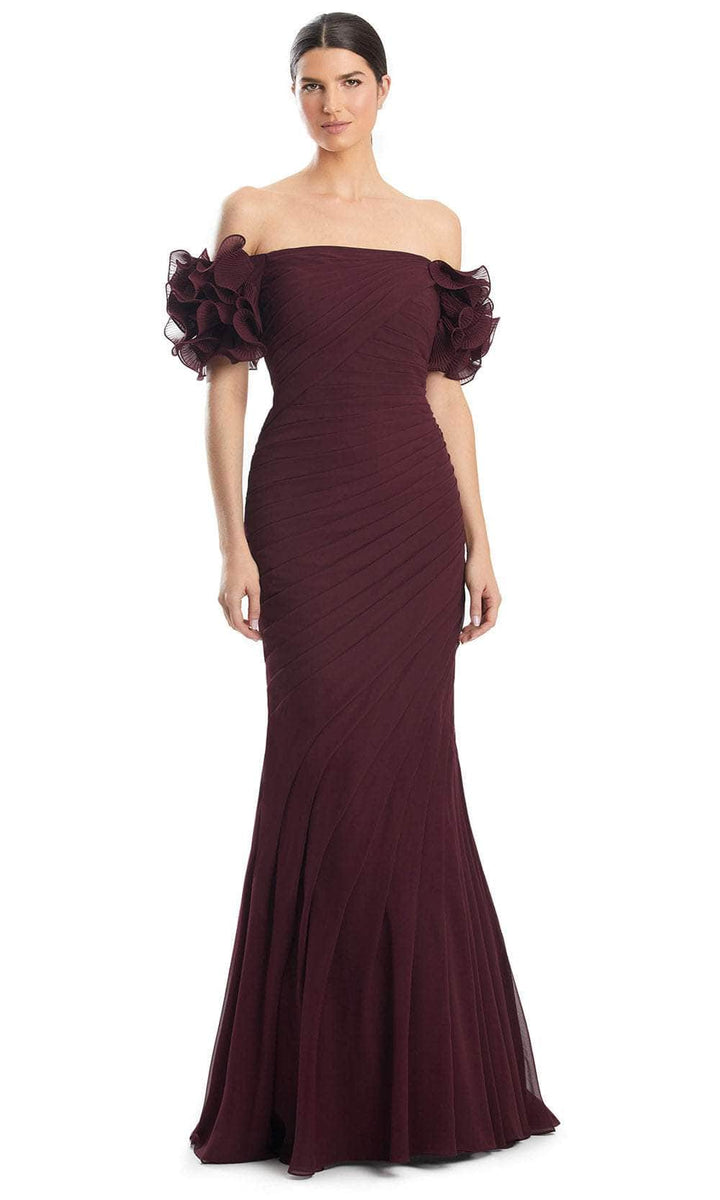 Alexander by Daymor 1992S24 - Off-Shoulder Ruffle Detailed Prom Dress ...
