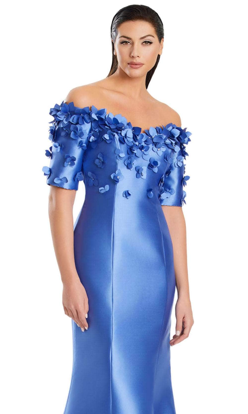 Alexander by Daymor 3084S25 - Long Mermaid Dress - Short Sleeves, Off ...