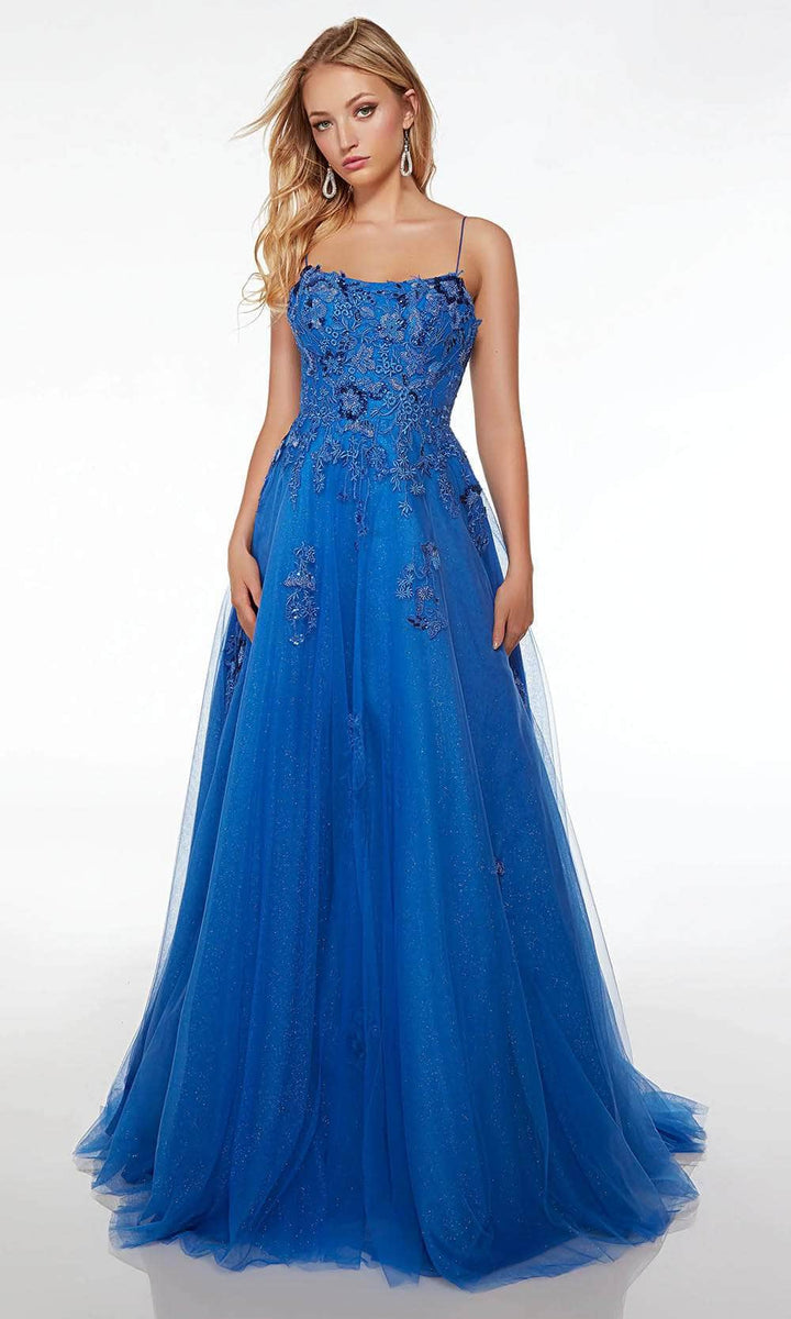 Alyce Paris 61479 - Lace Appliqued Scoop Prom Gown – Couture Candy