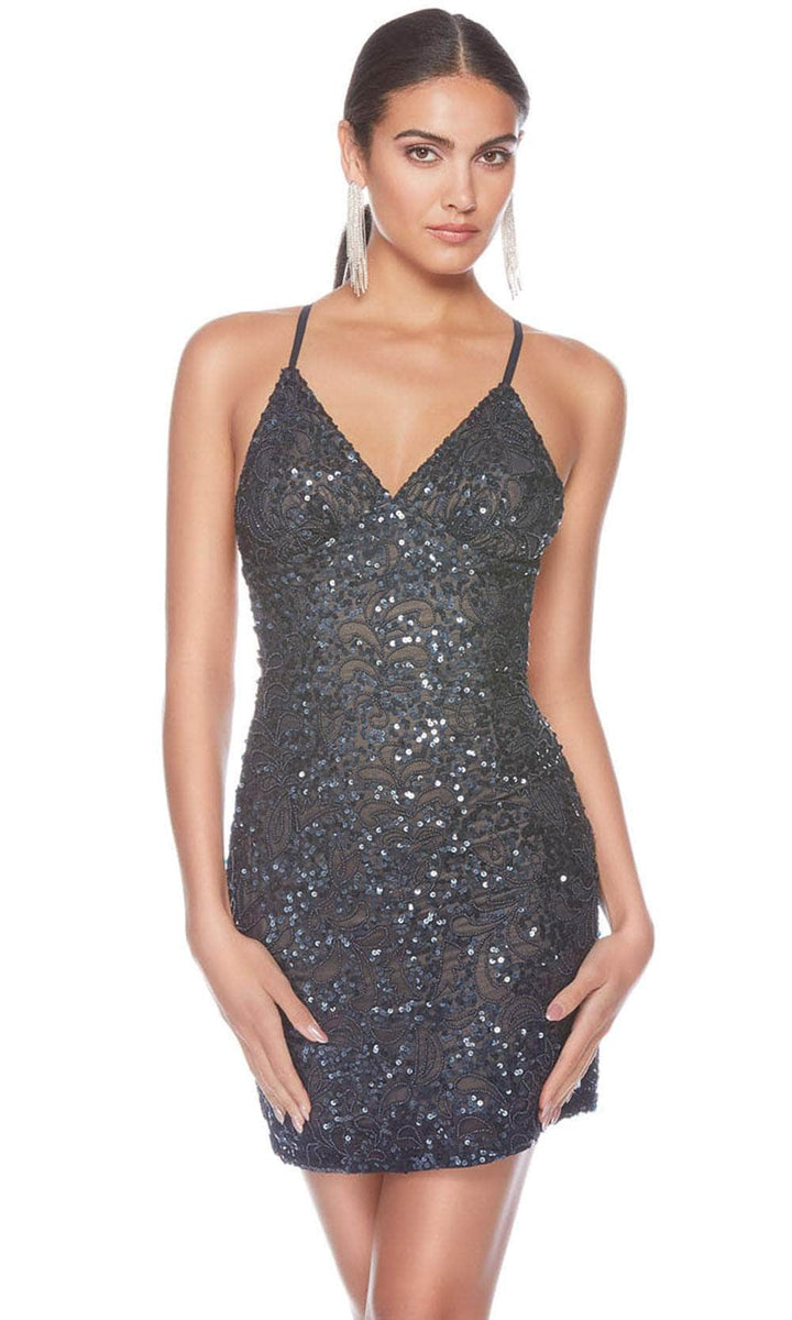 Alyce Paris 84009 -Fitted Sleeveless Open Back Cocktail Dress – Couture ...