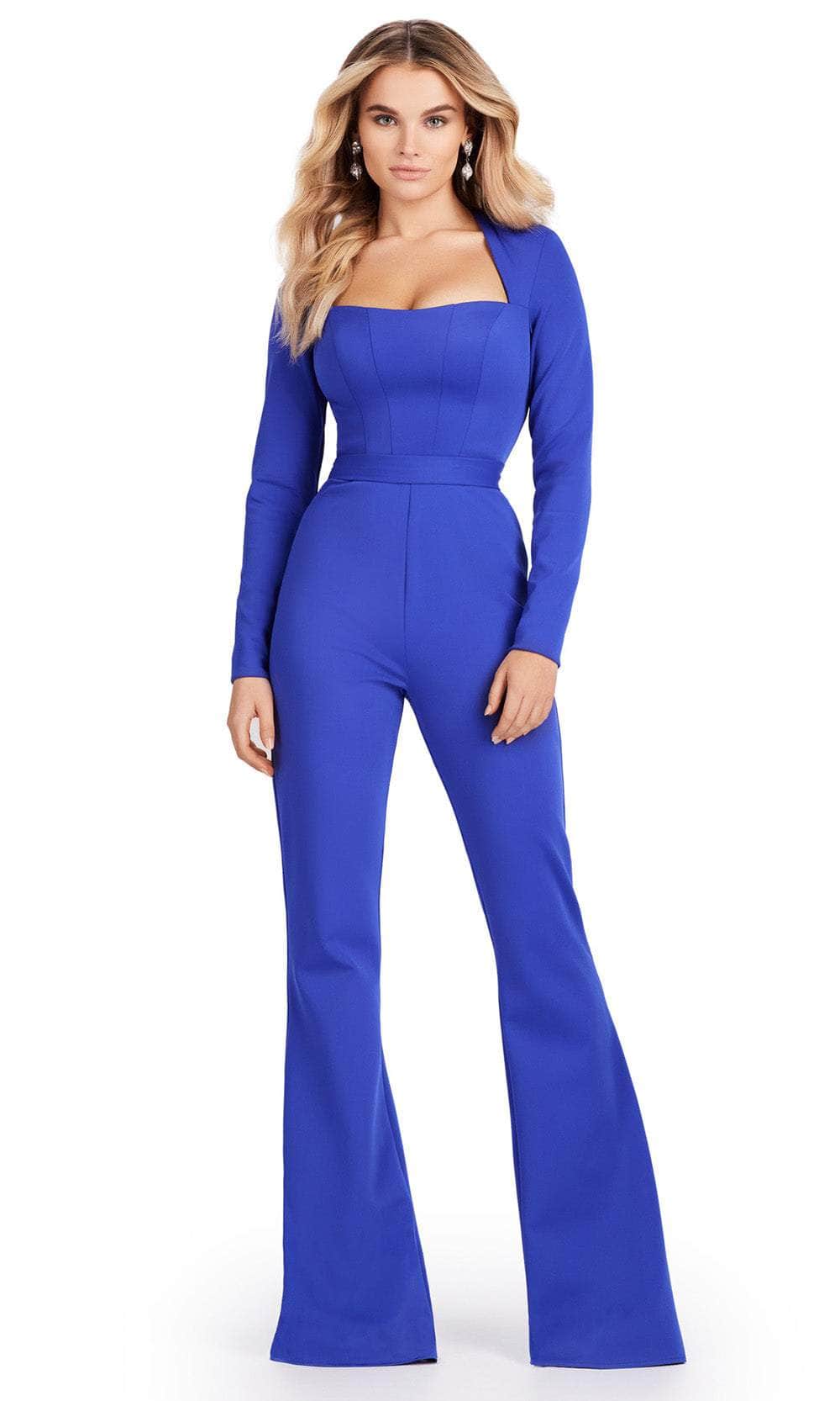 Ashley Lauren 11530 - Long Sleeve Cutout Jumpsuit – Couture Candy