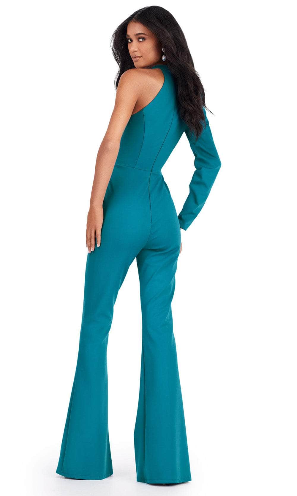 Ashley Lauren 11531 - Puff Sleeve High Neck Jumpsuit – Couture Candy