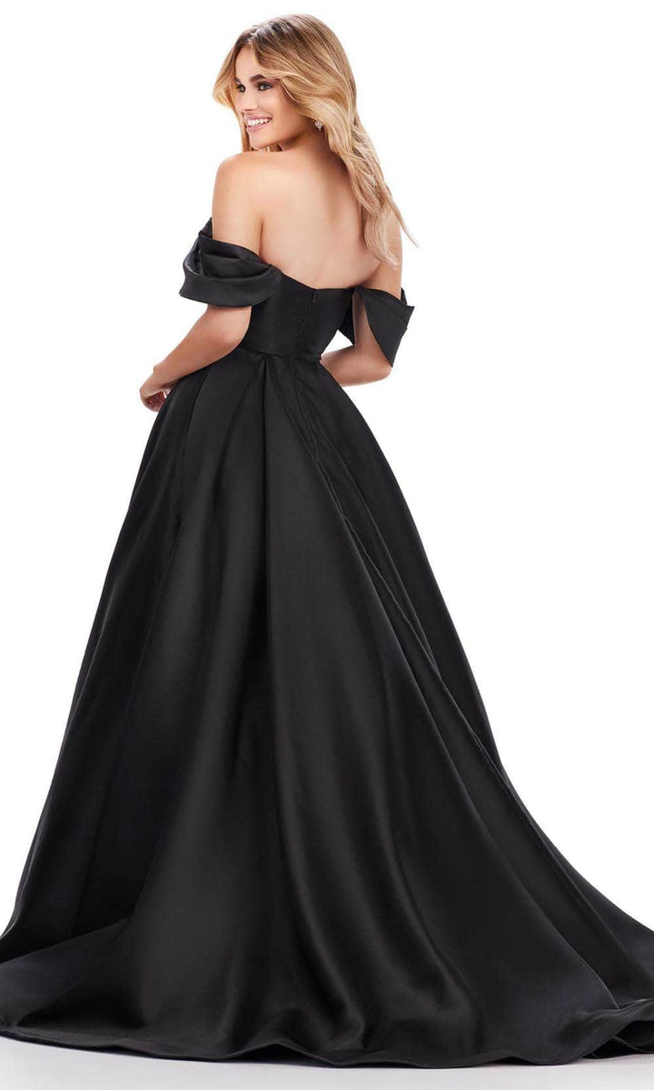 Ashley Lauren 11544 - Draped Sleeve Prom Dress – Couture Candy