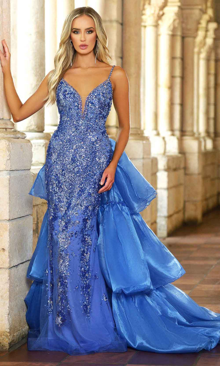 Ava Presley 38813 - Embellished Back Panel Prom Dress – Couture Candy