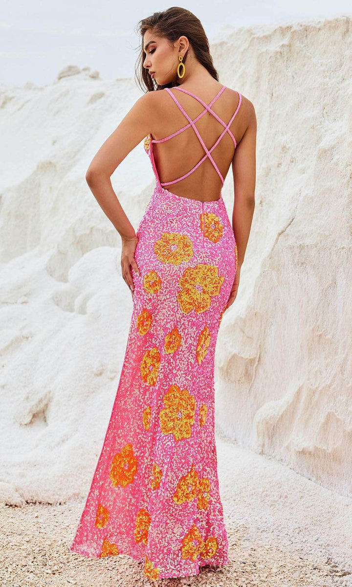 Blush by Alexia Designs 91023 - Floral Pattern Prom Dress – Couture Candy