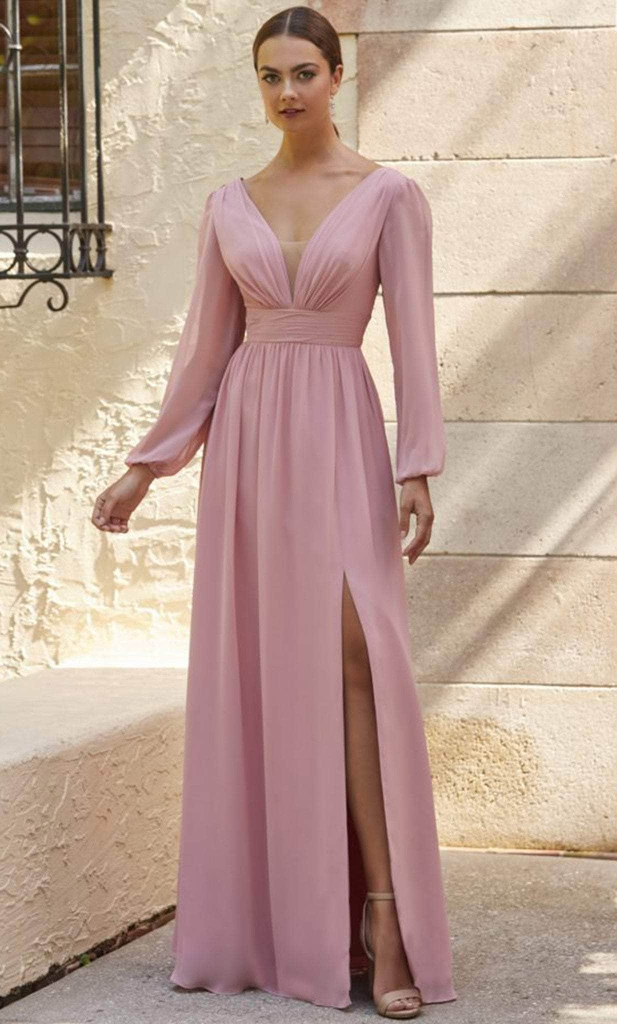 Christina Wu Celebration 22142 - Chiffon V-neck Evening Gown – Couture ...