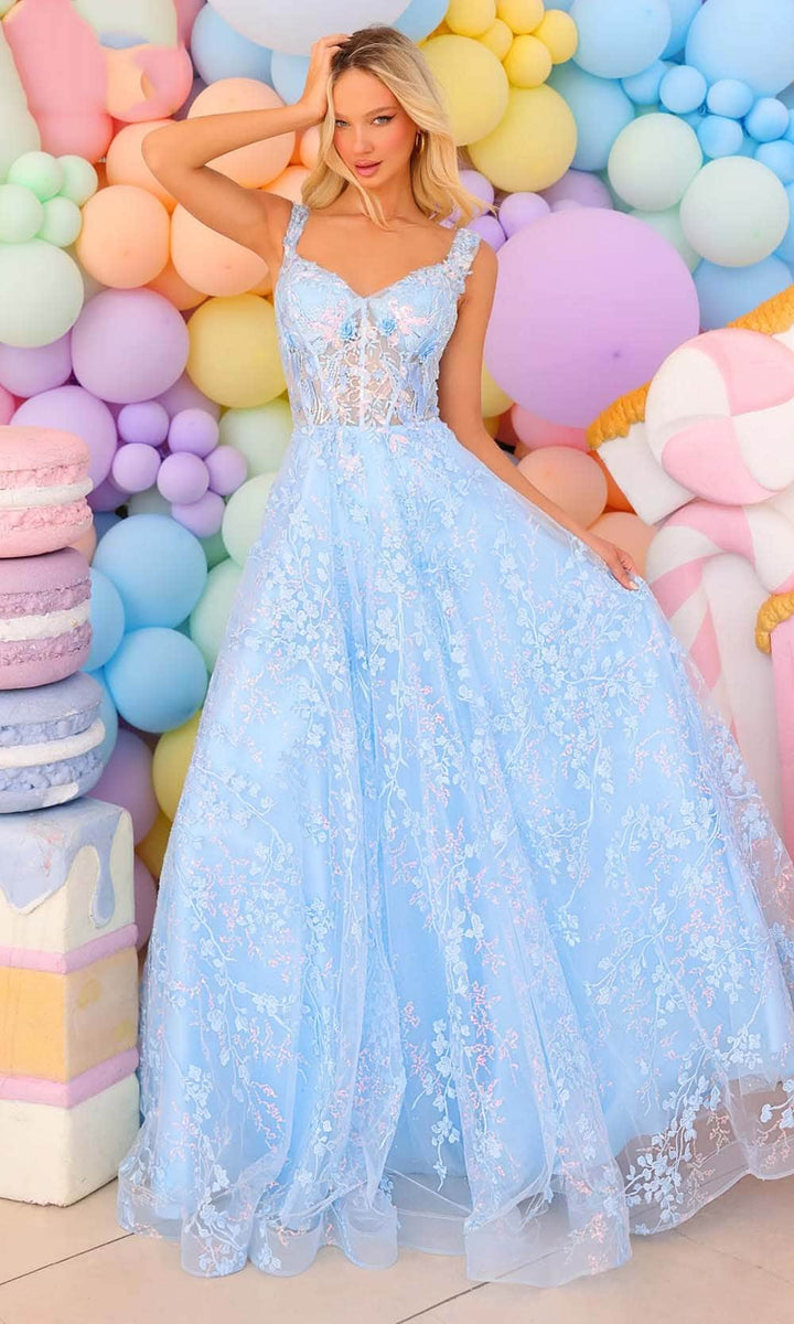 Clarisse 810787 - Floral Embroidered Prom Gown – Couture Candy