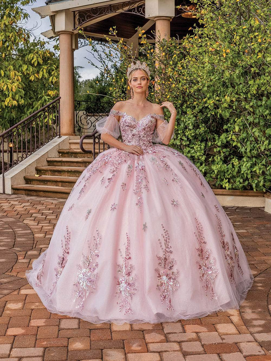Dancing Queen 1821 - Off Shoulder Glitter Ballgown – Couture Candy