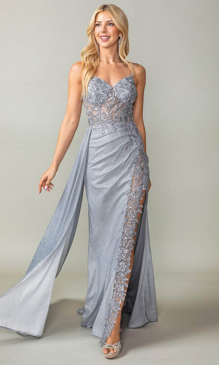 Dancing Queen 4377 - Embroidery Detailed Prom Dress – Couture Candy