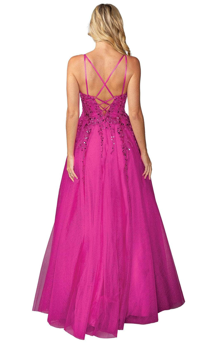Dancing Queen 4437 - Sequin V-Neck Prom Dress – Couture Candy