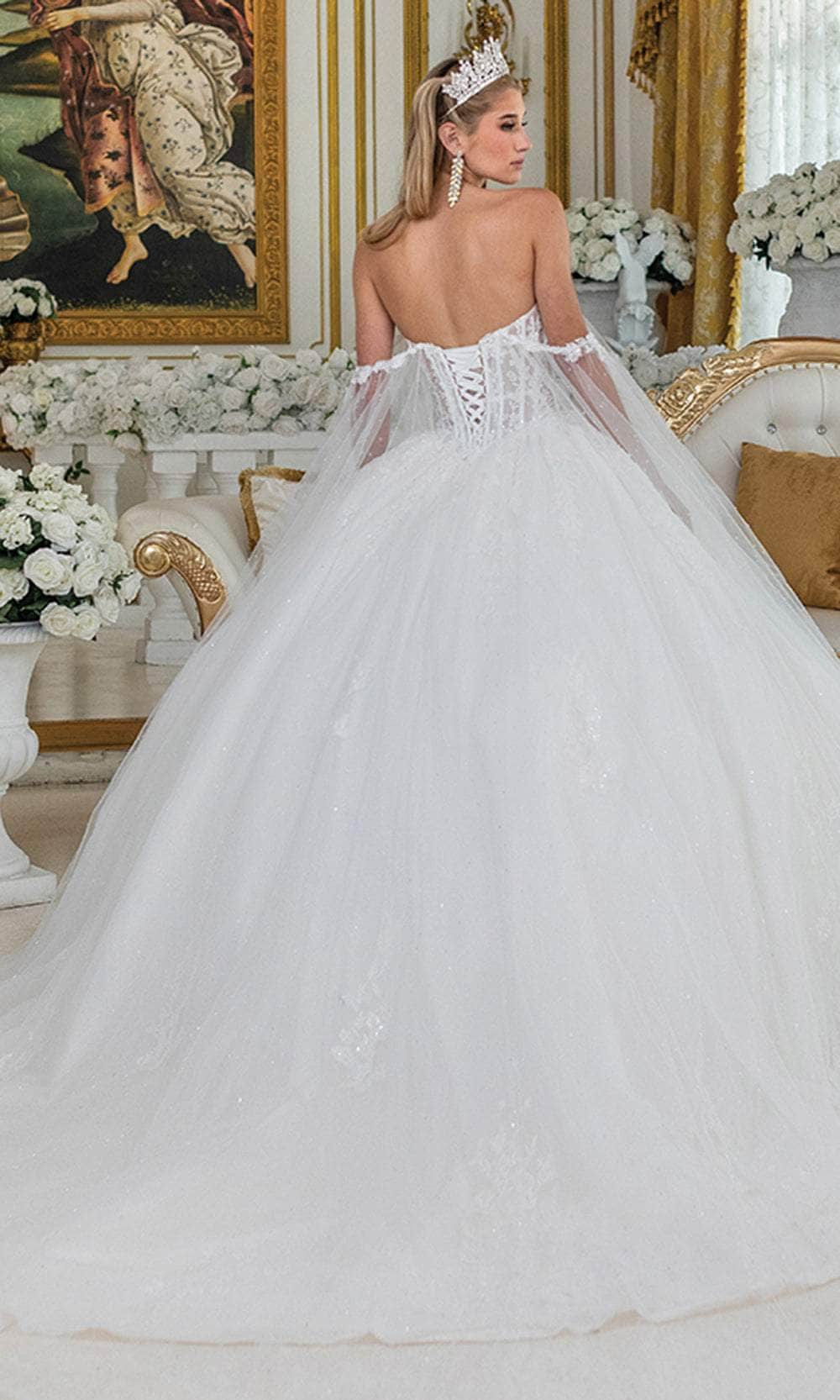 Dancing Queen Bridal 0294 - Long Tulle Ballgown Dress - Detachable ...