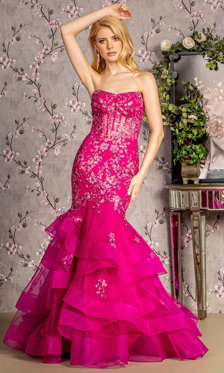 GLS by Gloria GL3216 - Strapless Trumpet Prom Gown – Couture Candy