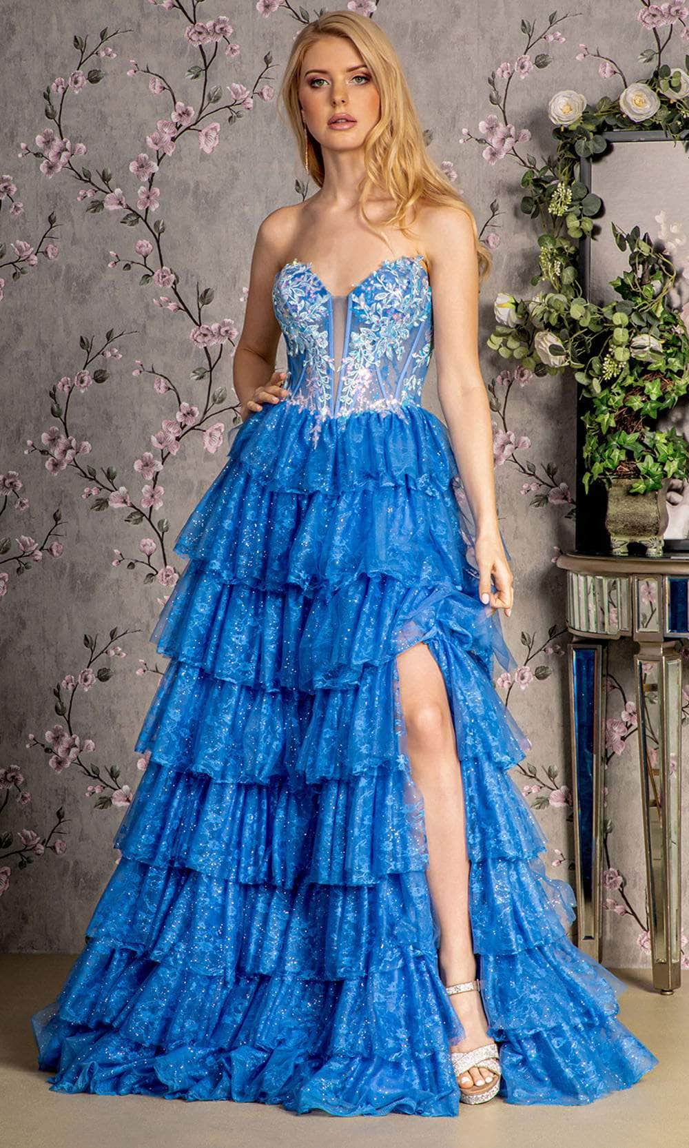 GLS by Gloria GL3461 - Sweetheart Neck Corset Bodice Prom Gown ...