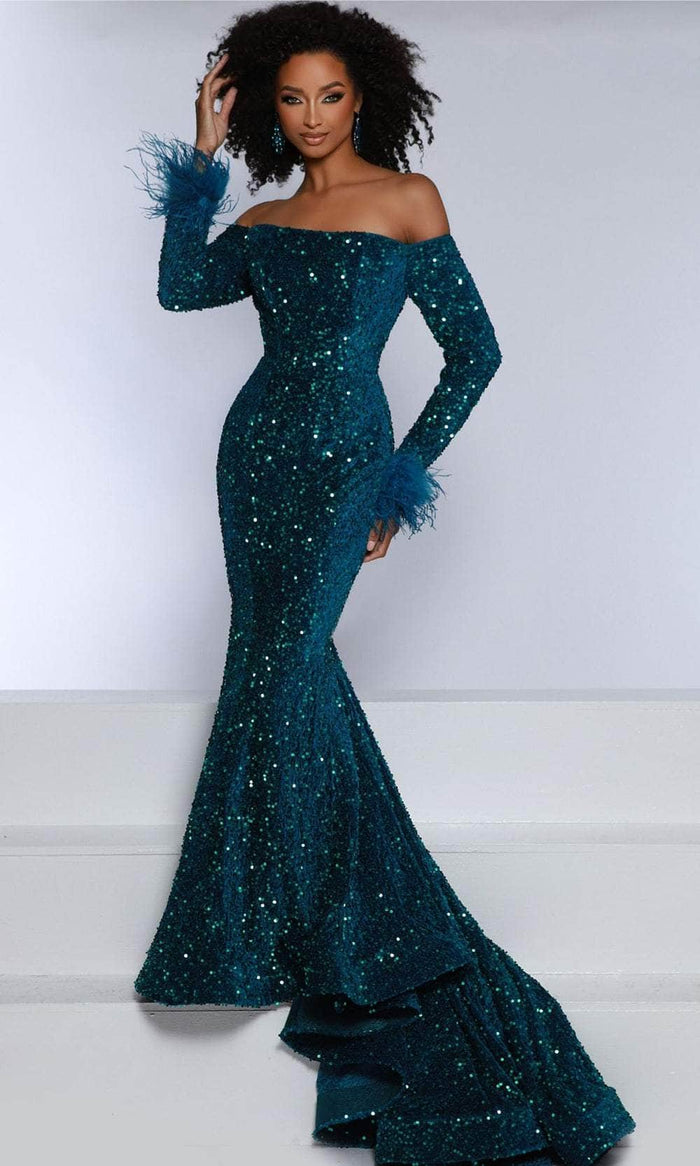 Johnathan Kayne DKM1 - Keyhole Back Evening Gown – Couture Candy