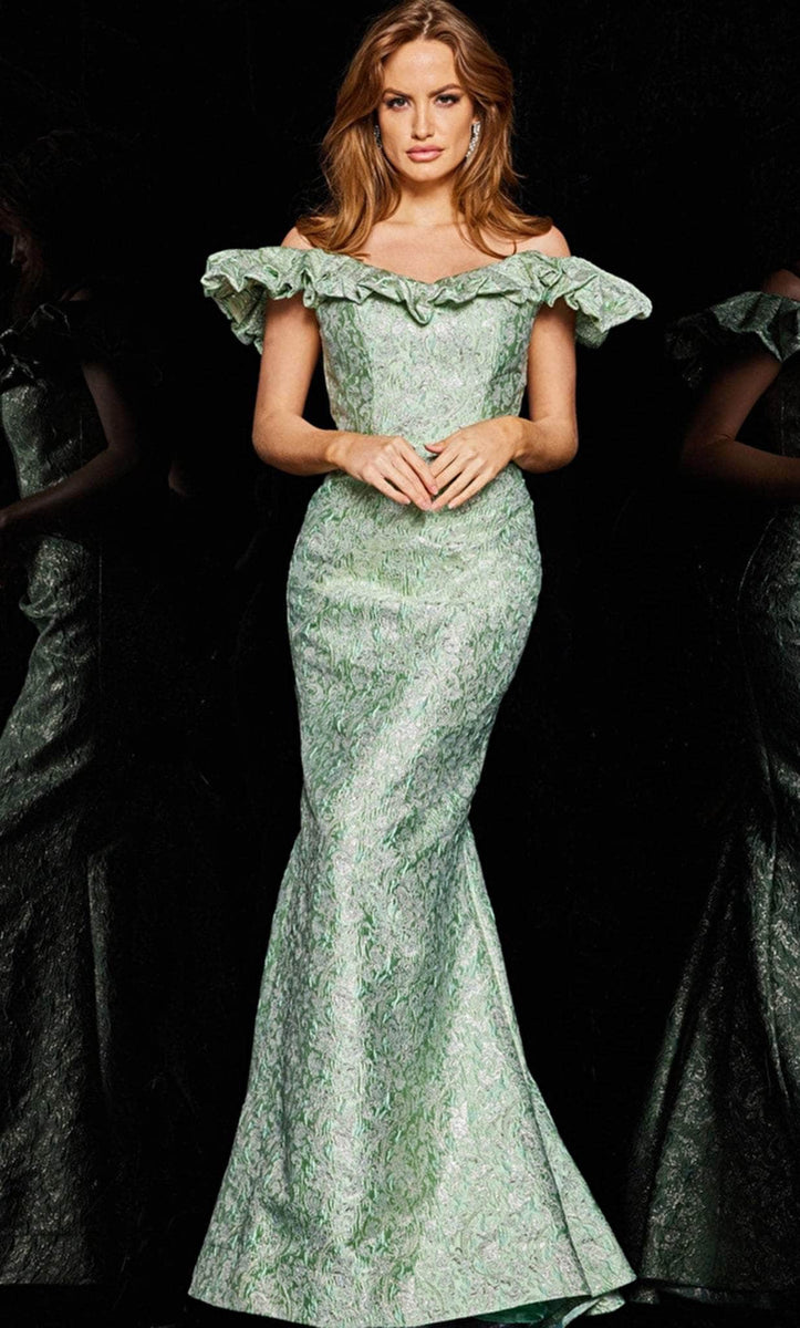 Jovani 25674 - Floral Embroidered Mermaid Gown – Couture Candy