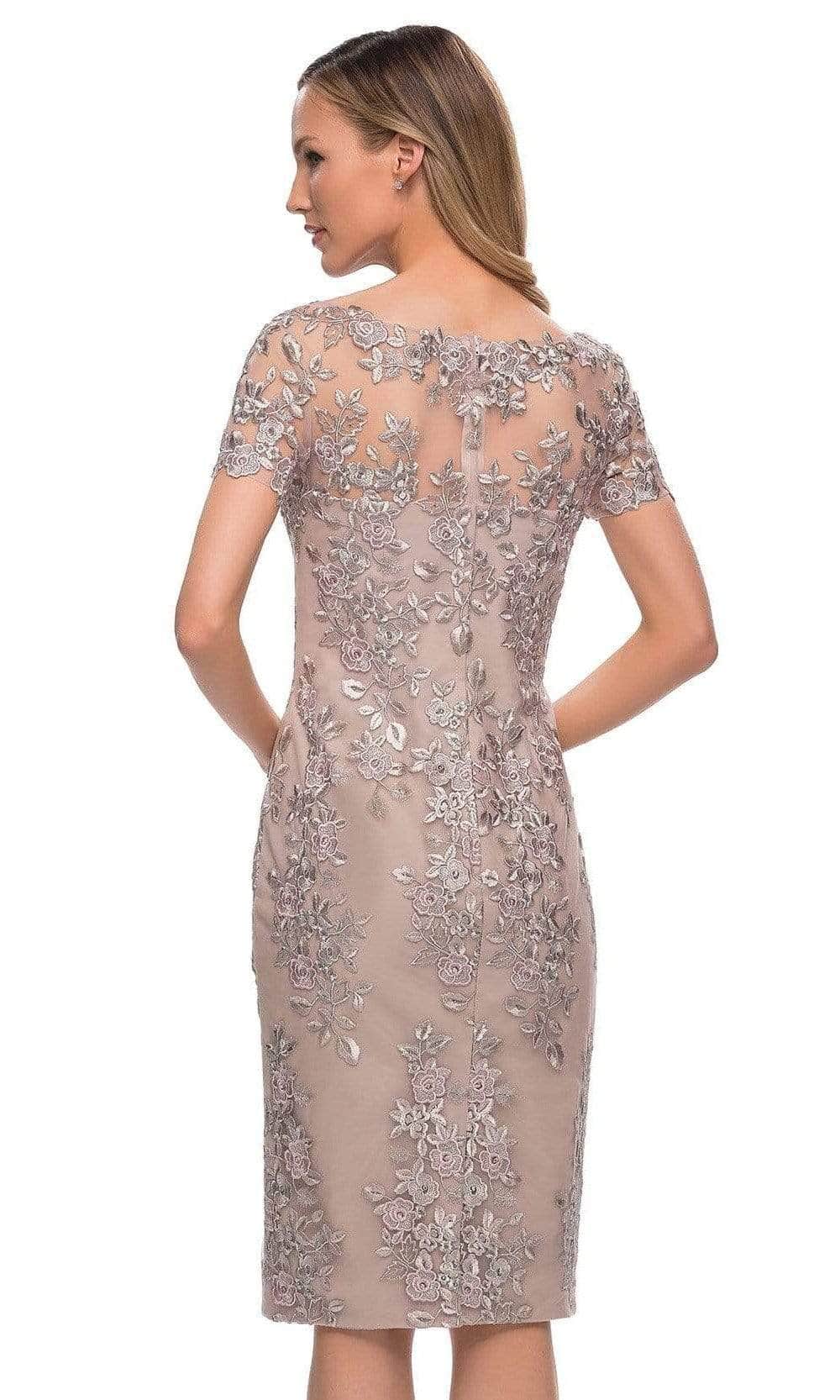 La Femme 29930SC - Embroidered Column Formal Dress – Couture Candy