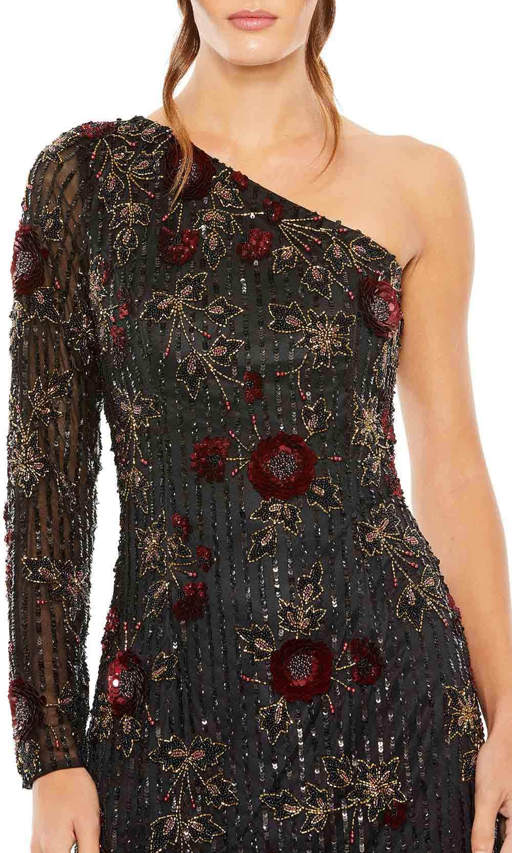 Mac Duggal 5919 - Sheer Cut Out High Slit Short Prom Dress – Couture Candy