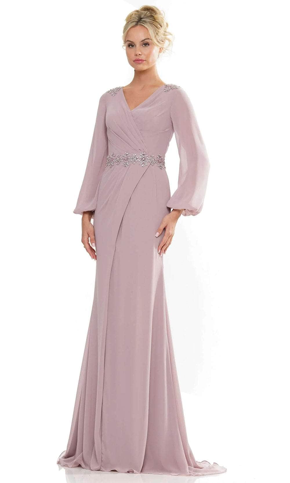 Marsoni by Colors MV1273 - Bishop Sleeve Evening Dress – Couture Candy