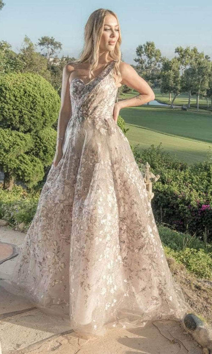 May Queen RQ8057 - Floral Embroidered A-Line Prom Gown – Couture Candy