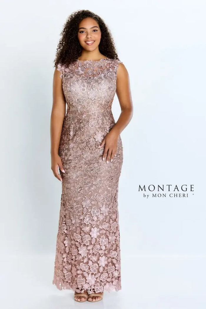 Montage by Mon Cheri 119958W - Ombre Lace Evening Gown – Couture Candy