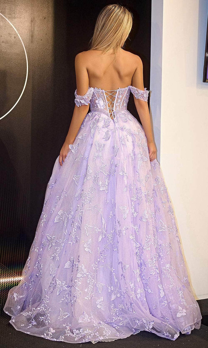 Portia and Scarlett PS24513X - Butterfly Motif Prom Dress – Couture Candy