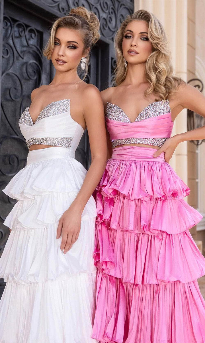 Portia and Scarlett PS25164 - Long A-Line Dress - Two Piece, Strapless ...