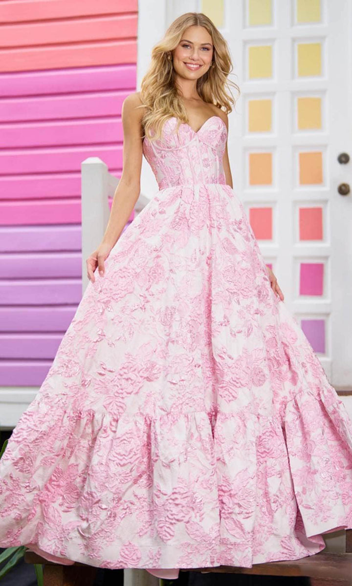 Sherri Hill 56055 - Corset Floral Ballgown – Couture Candy