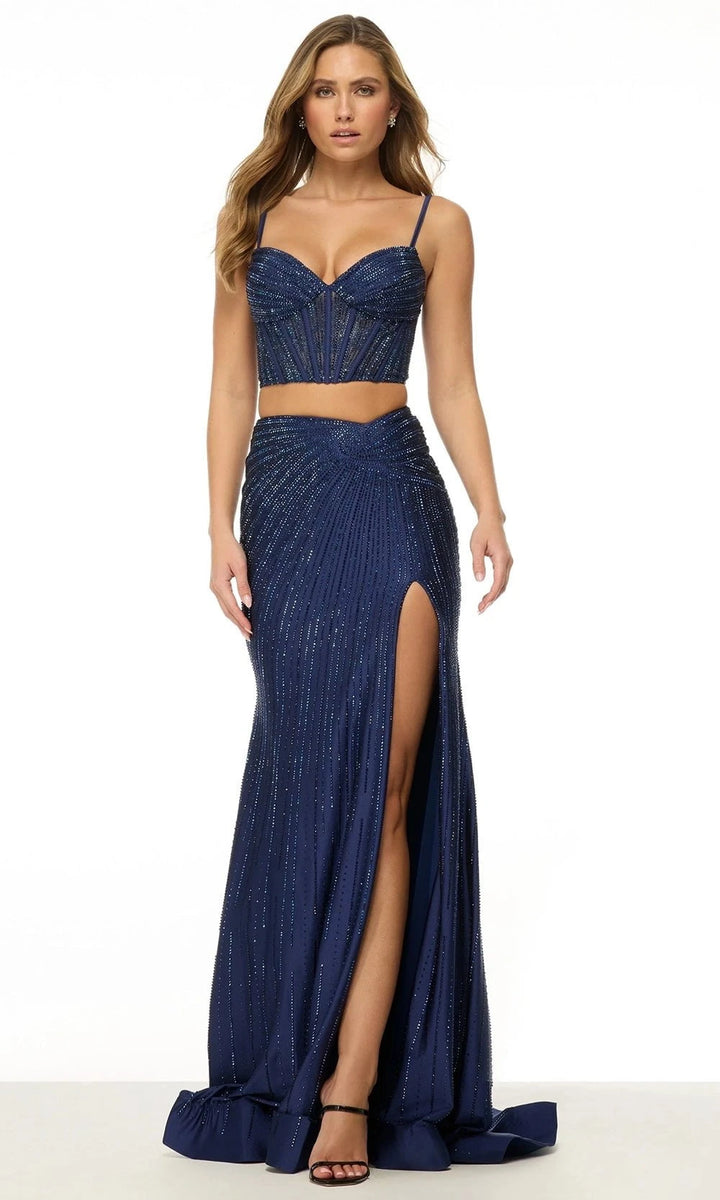 Sherri Hill 57126 - Long Sheath Dress - Two-Piece Set, Corset Bodice ...