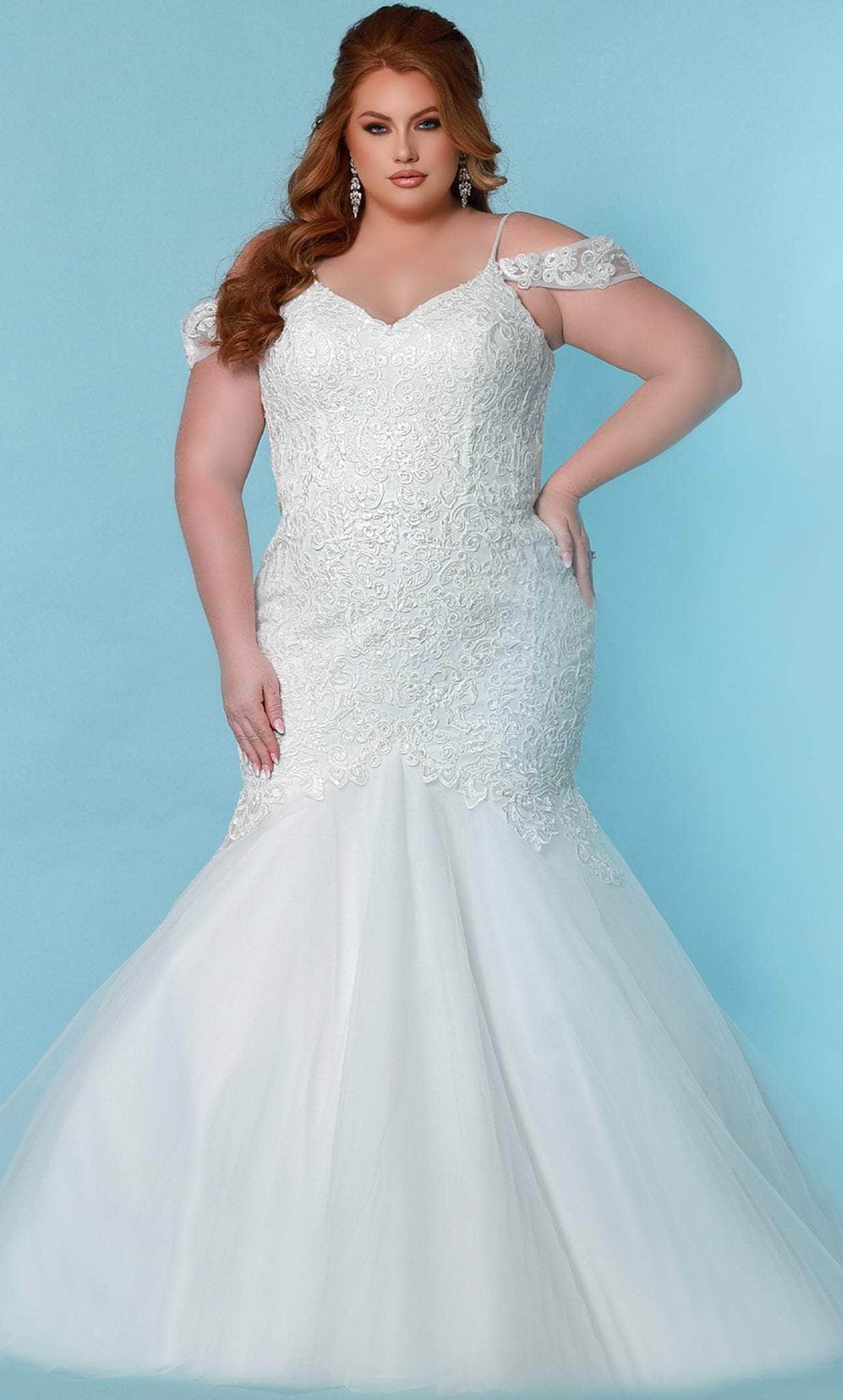 Sydney's Closet Bridal SC5273 - Mermaid-Shape Tulle Wedding Dress ...