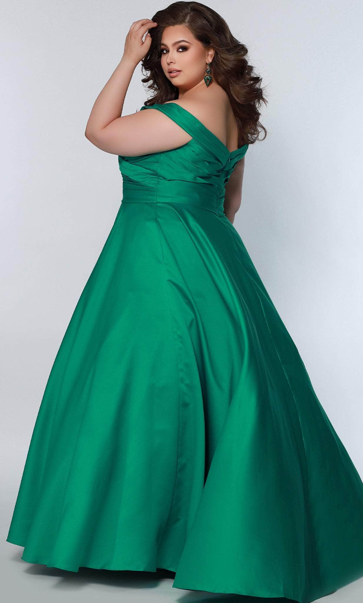 Sydney's Closet SC7321 - Pleated A-Line Prom Gown – Couture Candy