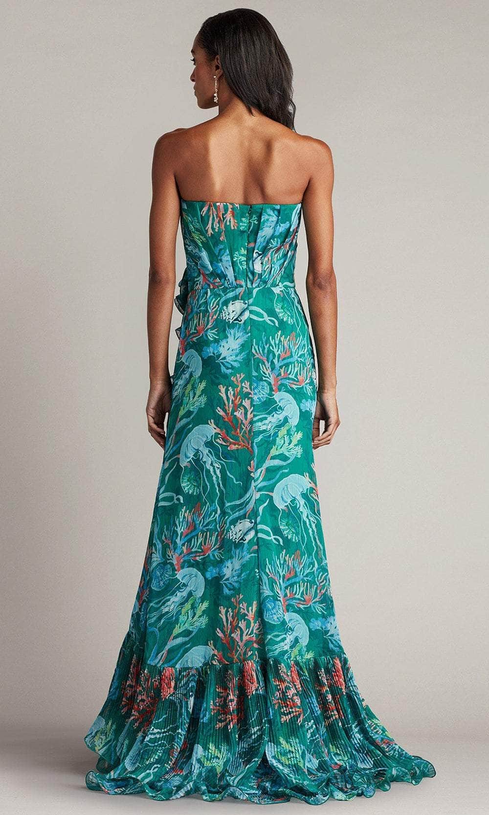 Tadashi Shoji CFM24386L - Long Sheath Dress - Strapless, Printed ...