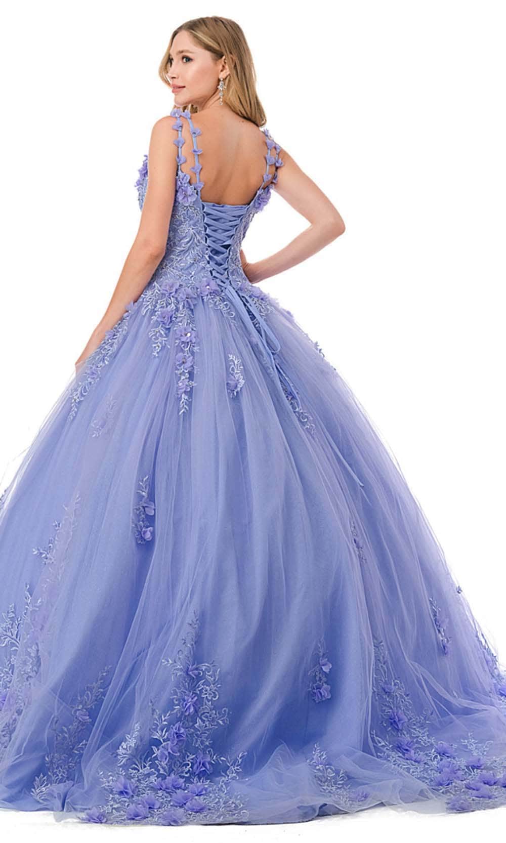 Trevi Collection L2729 - Floral Ornate Ballgown – Couture Candy