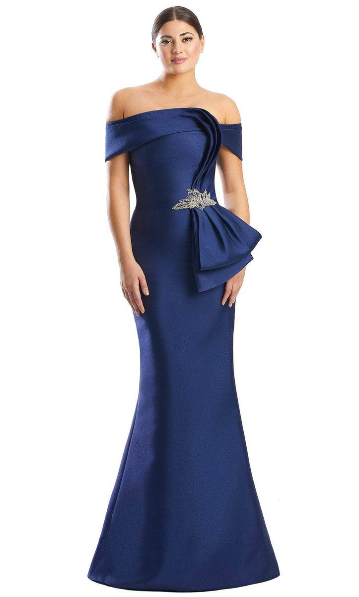 Alexander by Daymor 1783S23 - Draped Side Sash Formal Dress – Couture Candy