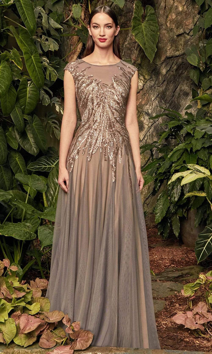 Alexander by Daymor - 957 Beaded Bateau A-Line Dress – Couture Candy