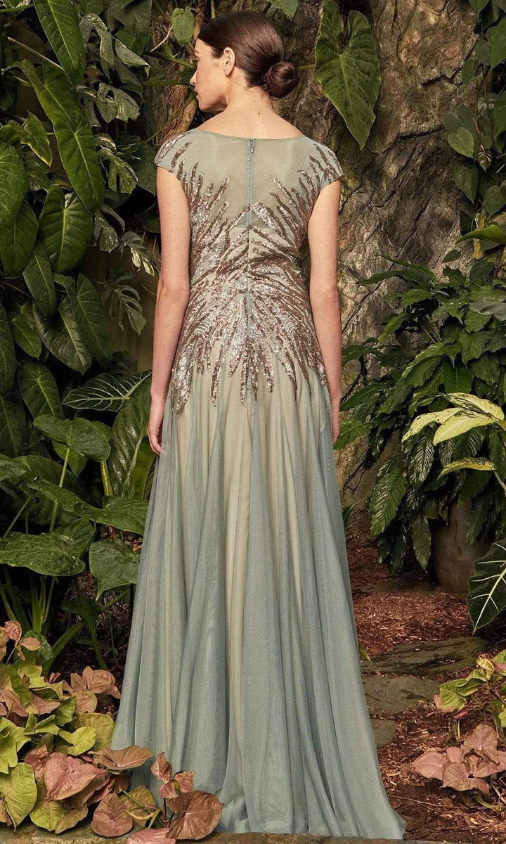 Alexander by Daymor - 957 Beaded Bateau A-Line Dress – Couture Candy