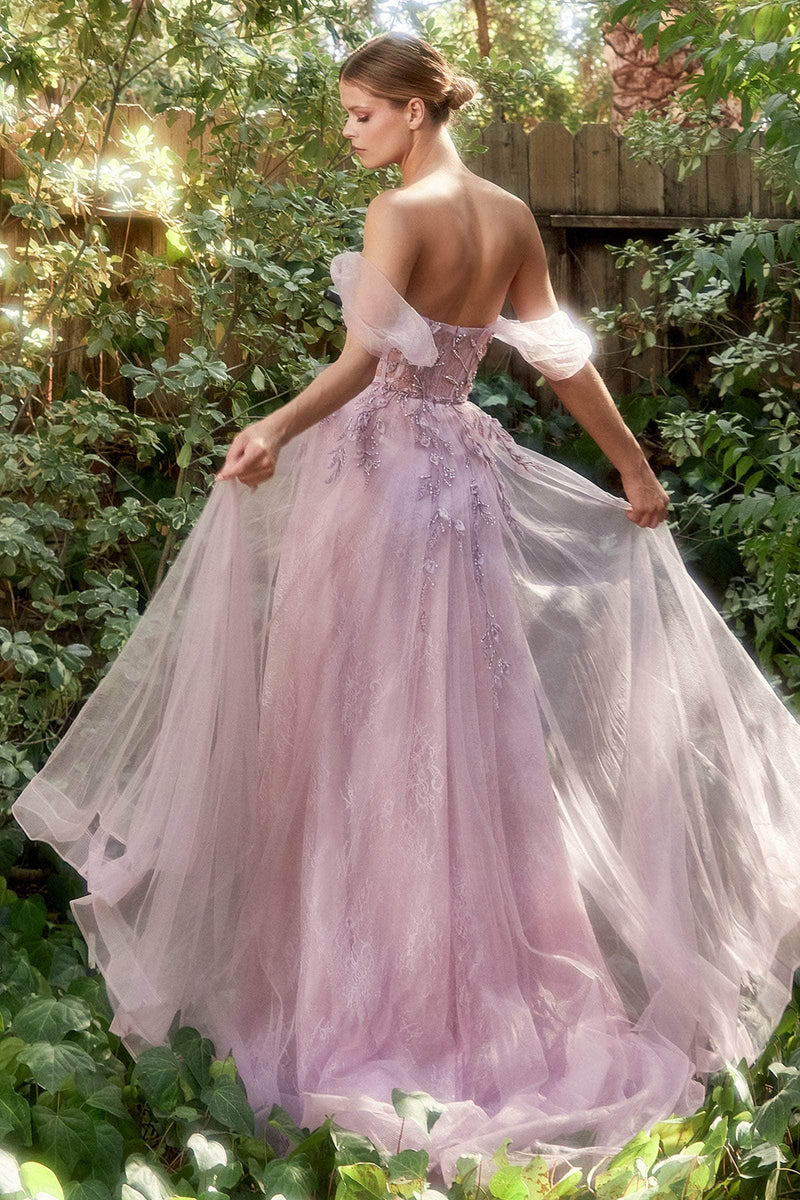 Andrea and Leo A1149 - Bird Motif Tulle Prom Gown – Couture Candy