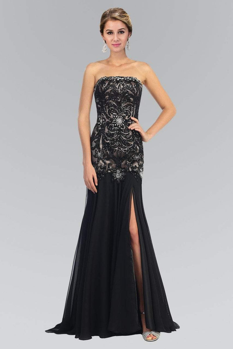 Elizabeth K - GL1147 Bejeweled Strapless Trumpet Gown – Couture Candy