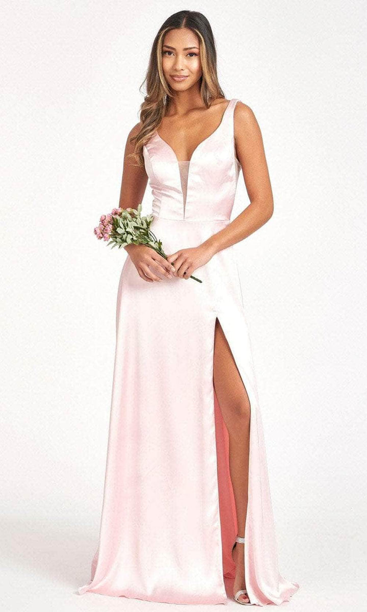 Elizabeth K GL1992 - Plunging Bodice Satin Prom Dress – Couture Candy