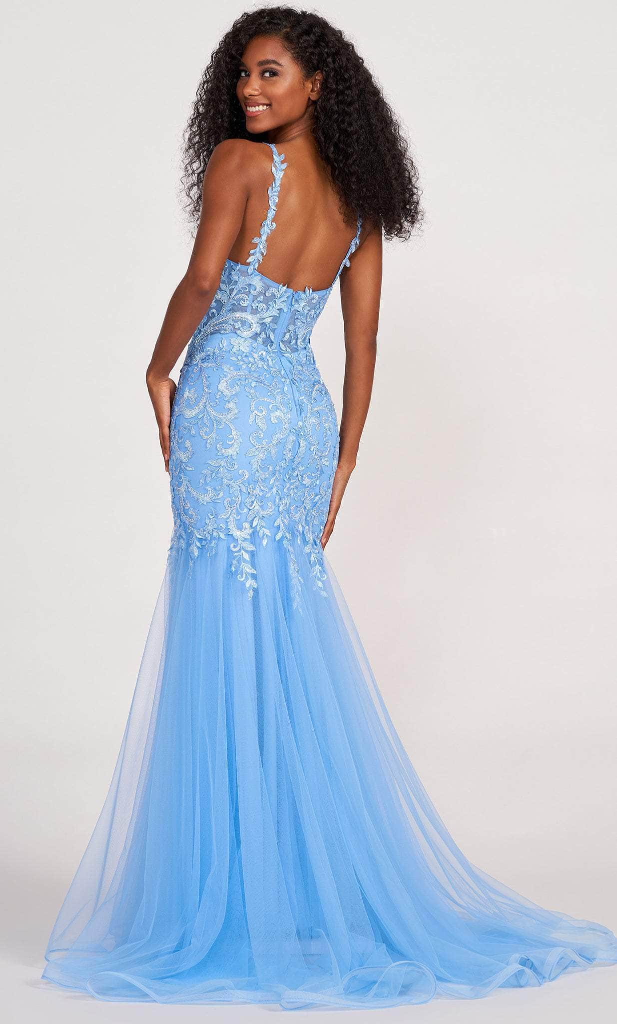 Ellie Wilde EW34099 - Stone accent Sleeveless Evening Dress – Couture Candy