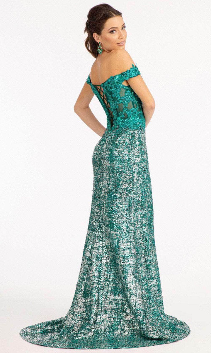 GLS by Gloria GL3024 - Sheer Off Shoulder Formal Gown – Couture Candy