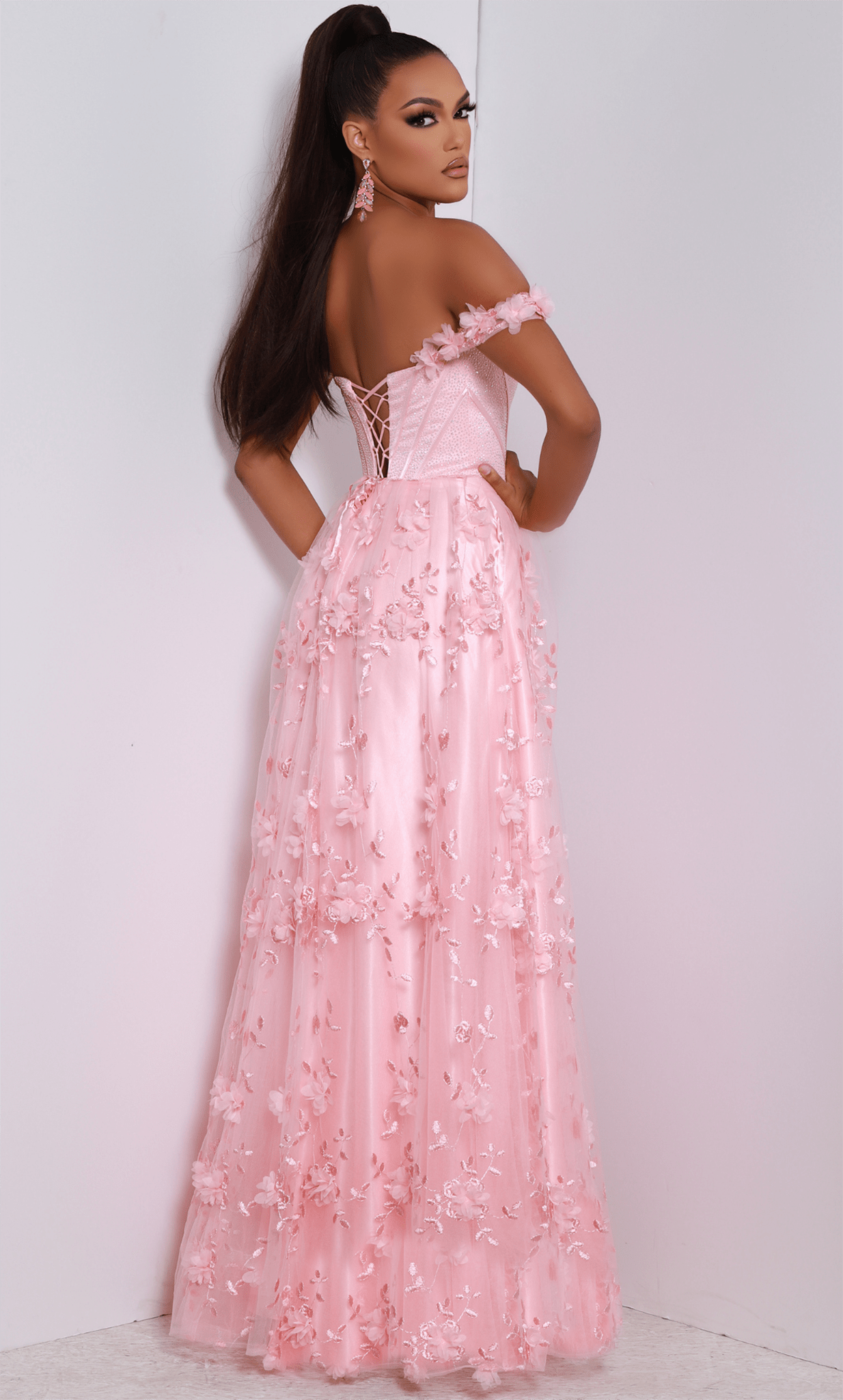 Johnathan Kayne 2645 - Beaded Sweetheart Floral Evening Gown – Couture ...