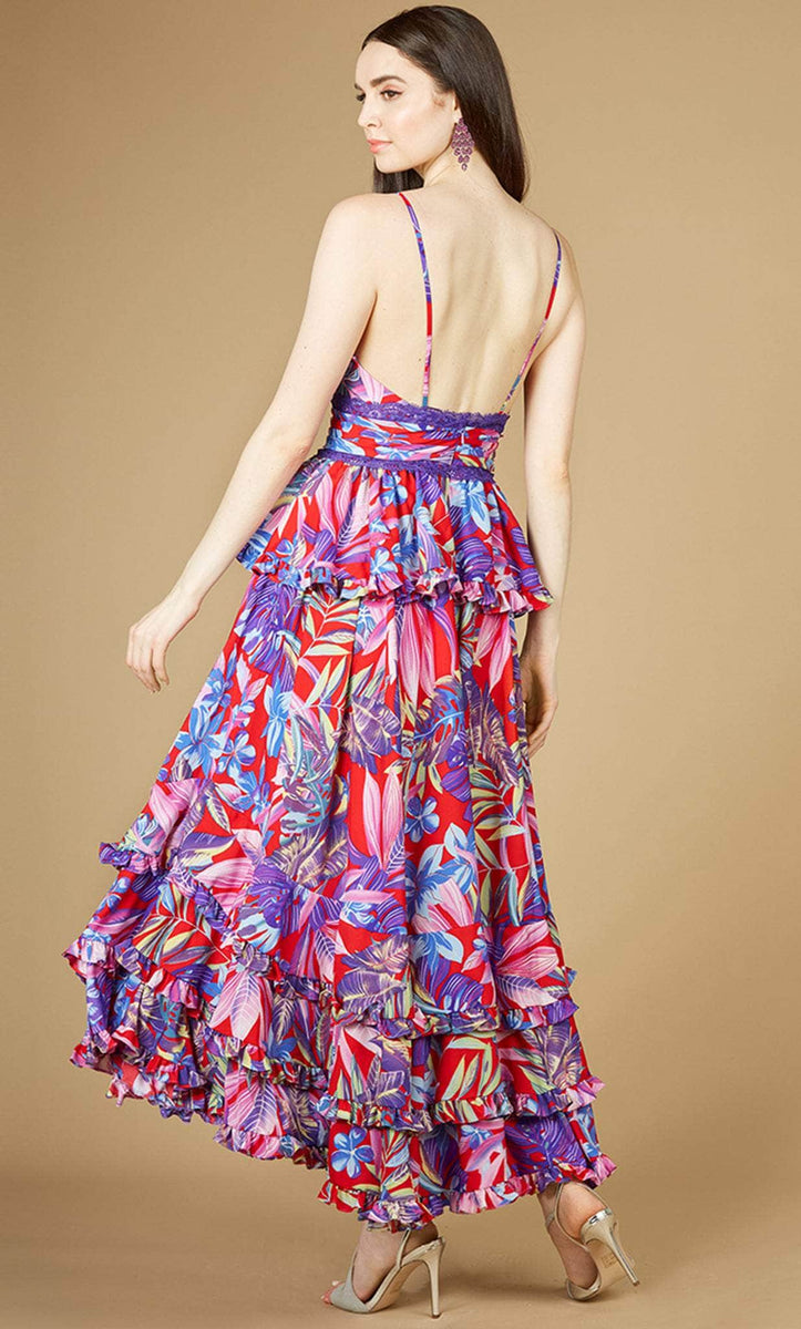 Lara Dresses 29268 - Flowy A-line Printed Dress – Couture Candy