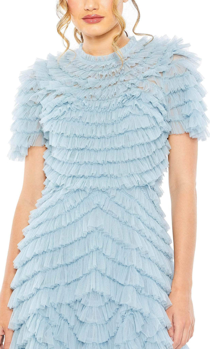 Mac Duggal 8055 - High Neck Ruffle Evening Dress – Couture Candy